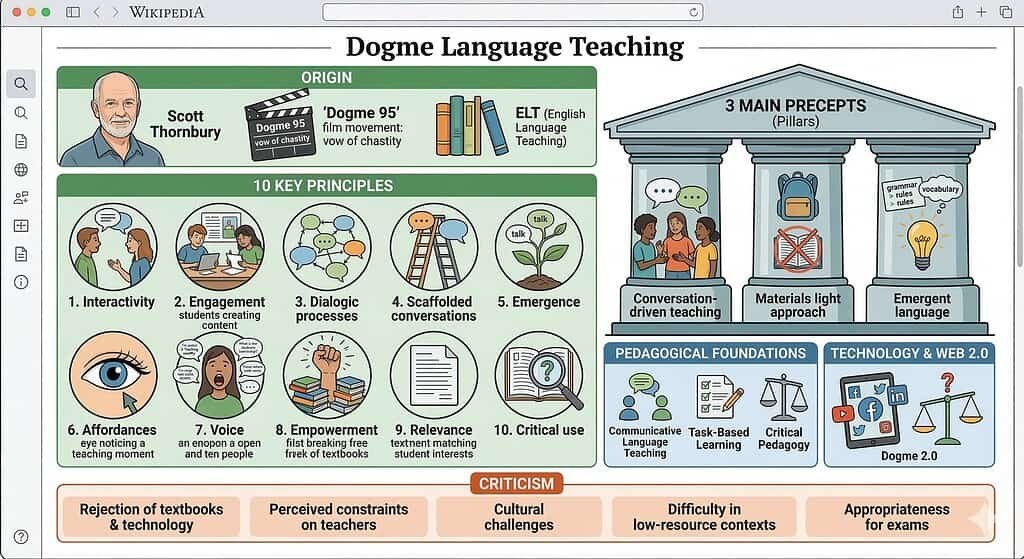 Dogme ELT fosters a communicative atmosphere and natural learning ...
